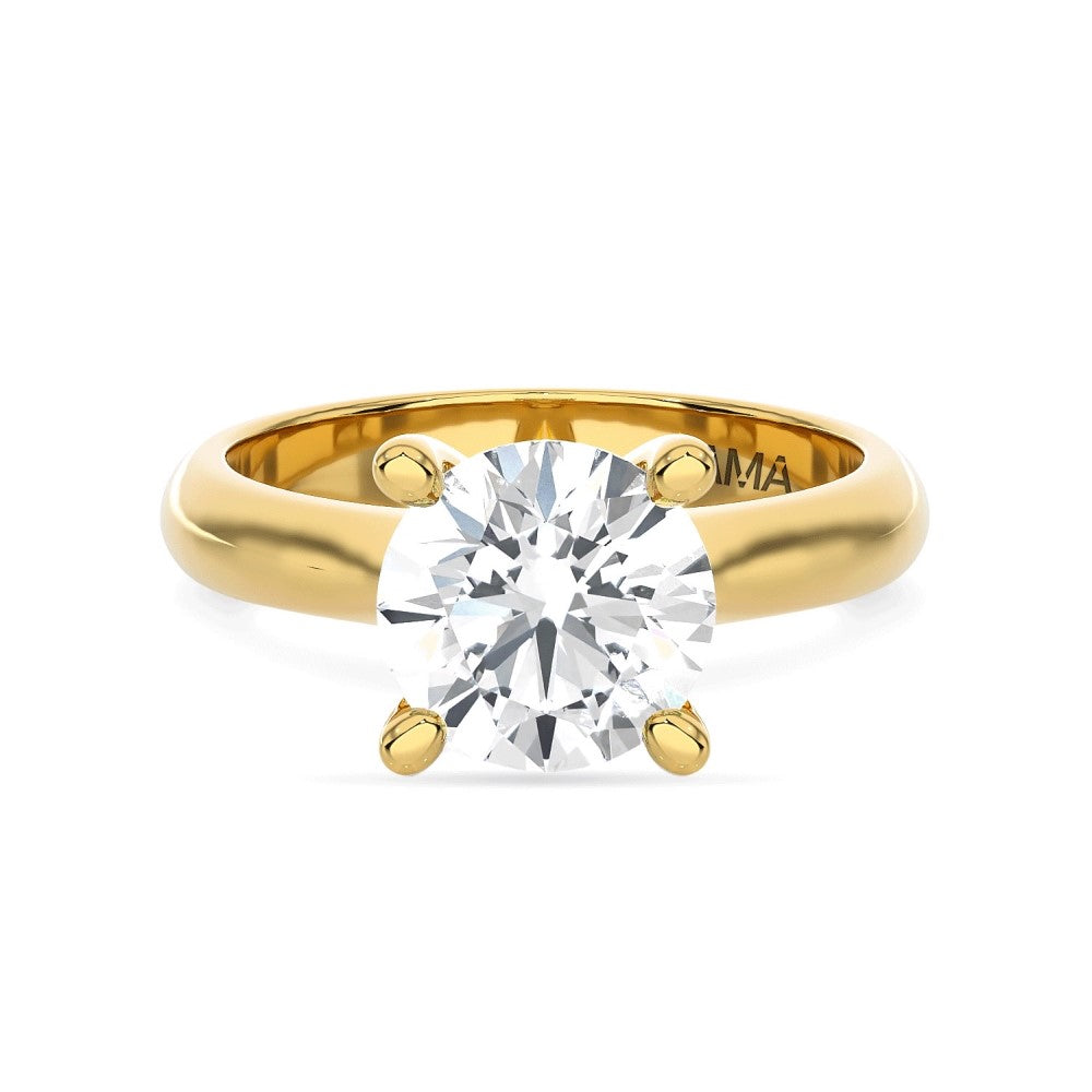AMA - Hringur - 18kt gull, Lab grown demantur 0,50ct, 0,70ct eða 1,0ct ...