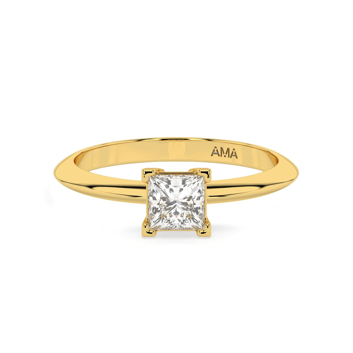 AMA - Hringur - 18kt gull, Lab grown demantur 1,02ct – GÞ Skartgripir ...