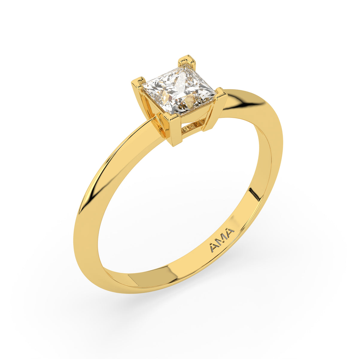 AMA - Hringur - 18kt gull, Lab grown demantur 1,02ct – GÞ Skartgripir ...
