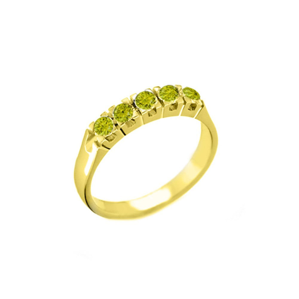 GullBúðin Reykjavík - 18kt hringur með náttúrulegum gulum safírum – GÞ ...