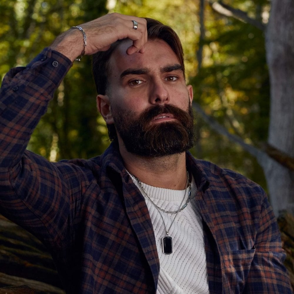 Fred Bennett - Hálsmen með Onyx N4546B – GÞ Skartgripir og úr & Gullbúðin