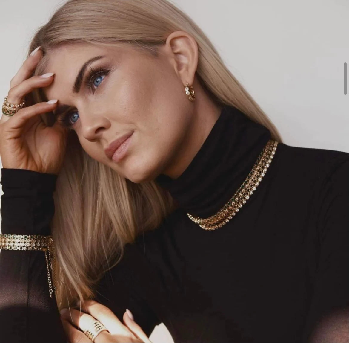 Vera Design - XO - Hálskeðja Gyllt Kampavíns – GÞ Skartgripir og úr ...